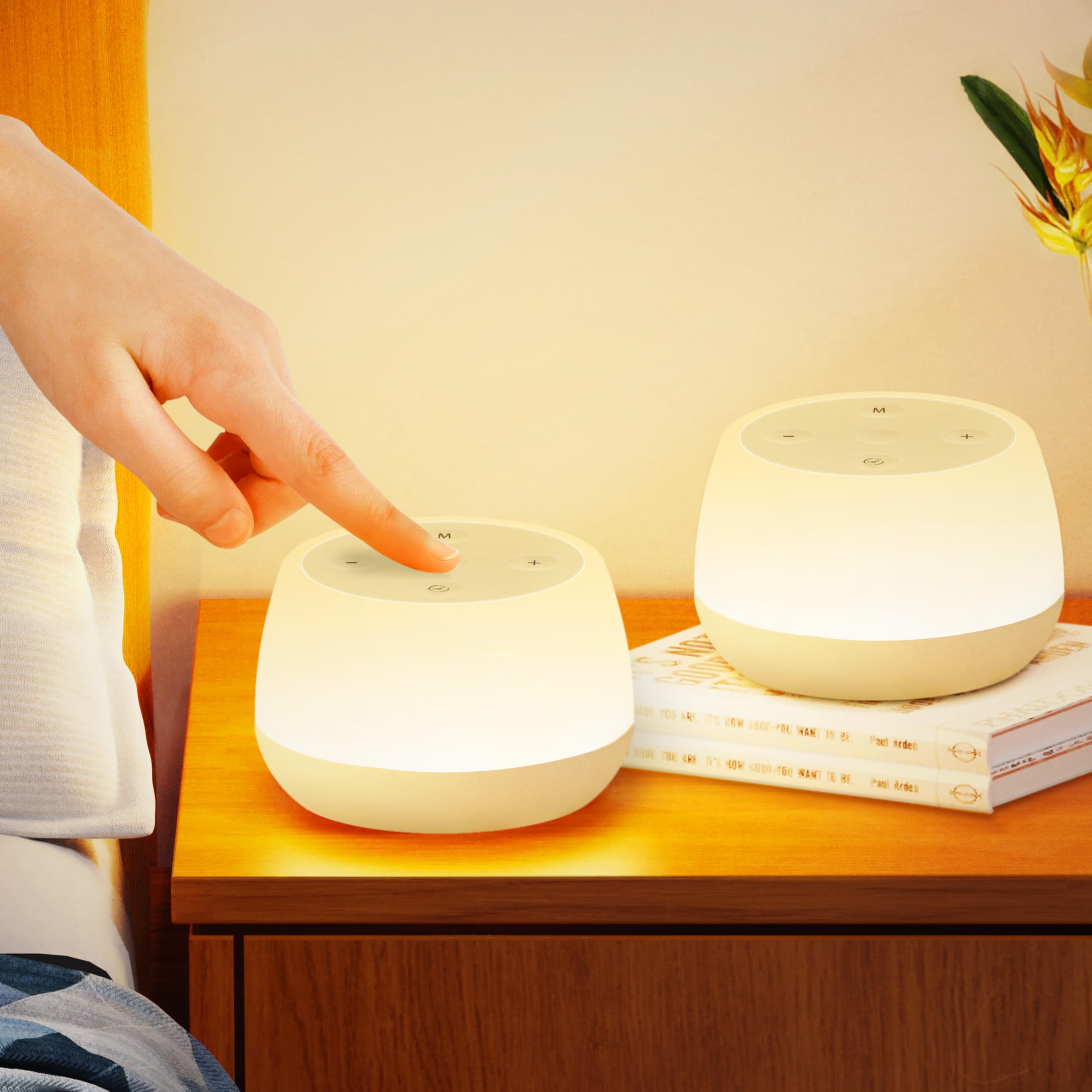 Nattbordslampe LED 11,3cm RGB, Dimbar – USB - C, Timer