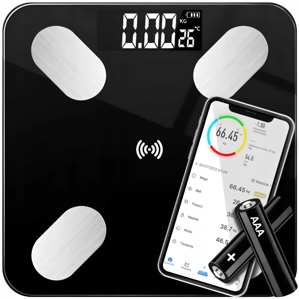 Analytisk Badevekt Opp til 180Kg Med App - Nomax.no