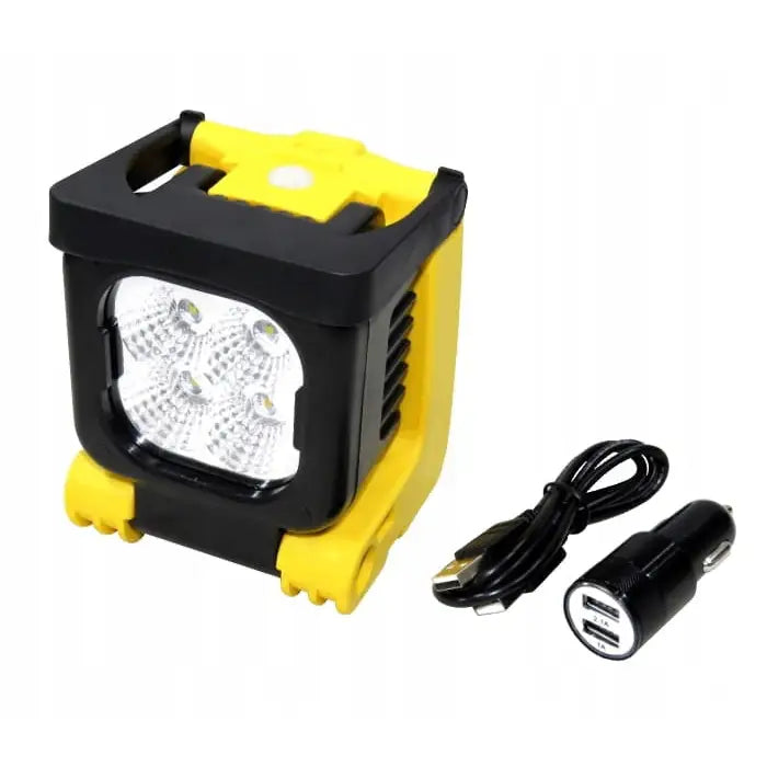 Arbeidslampe Halogen 4 Led Med Magnet Akku - Nomax.no