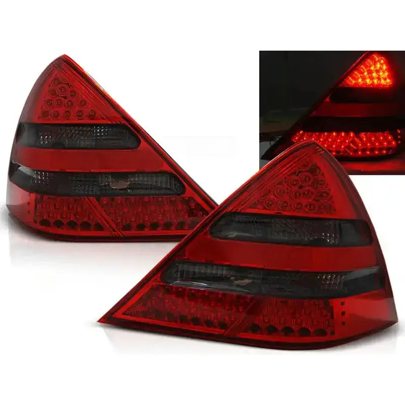 Baklykter Mercedes R170 SLK 04.96-04 Red Smoke Led