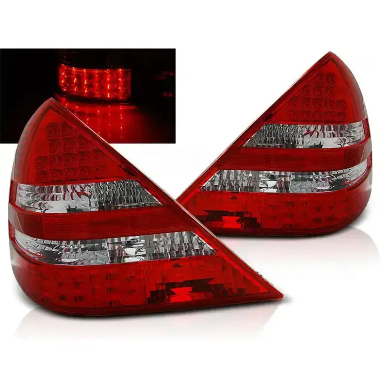 Baklykter Mercedes R170 SLK 04.96-04 Red White Led