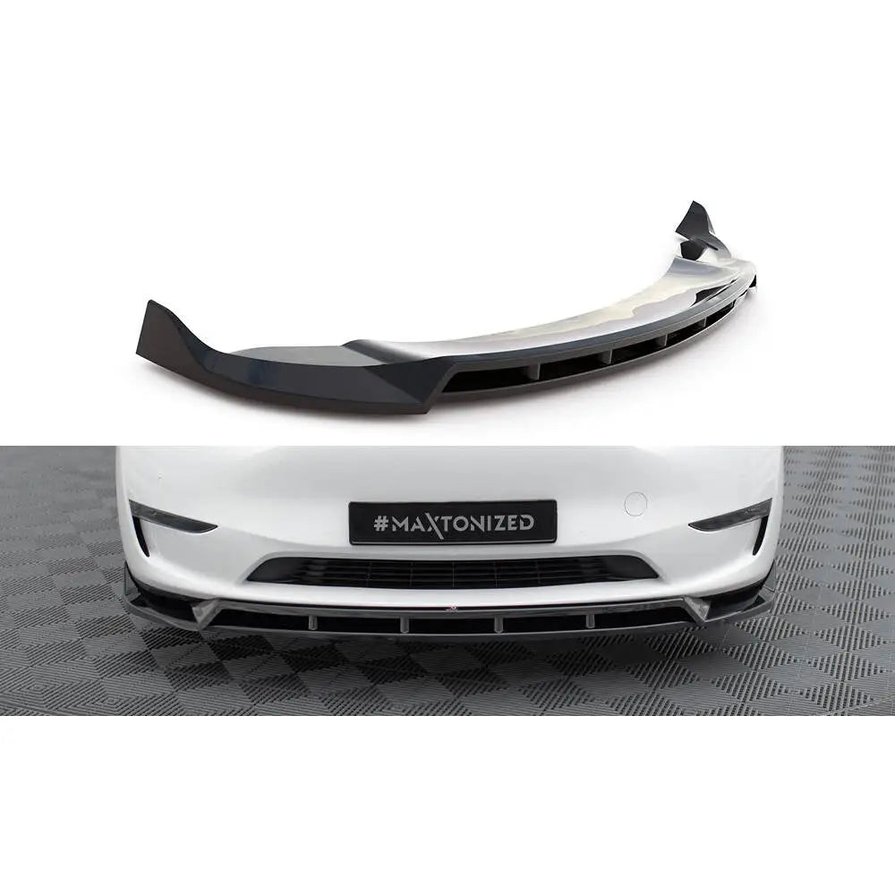 Frontspoiler Tesla Model Y V2 | 20-25 | Svart Blank