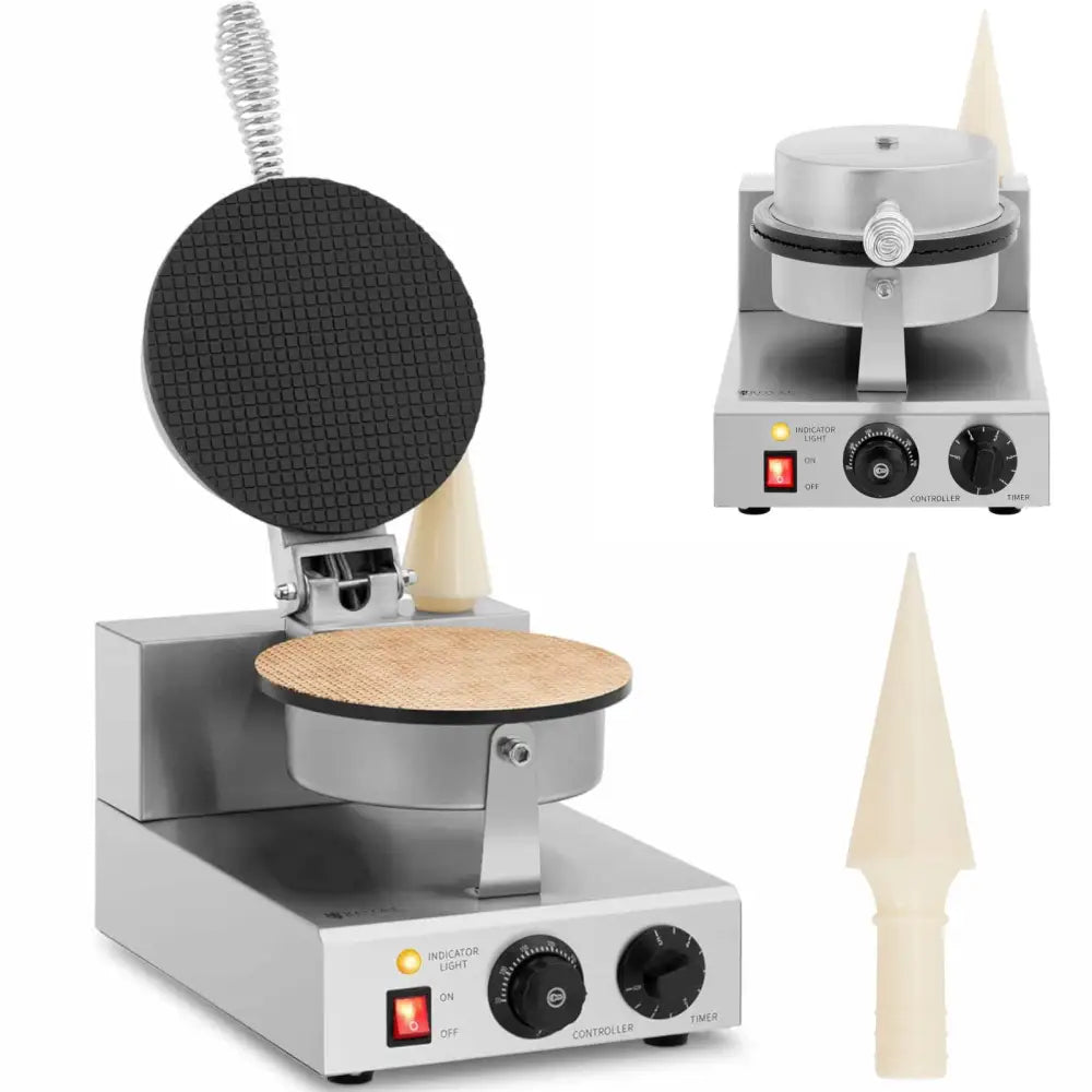 Wafeljern Vaffelkone Bake Vaffelis STAL 1000 W - Nomax.no